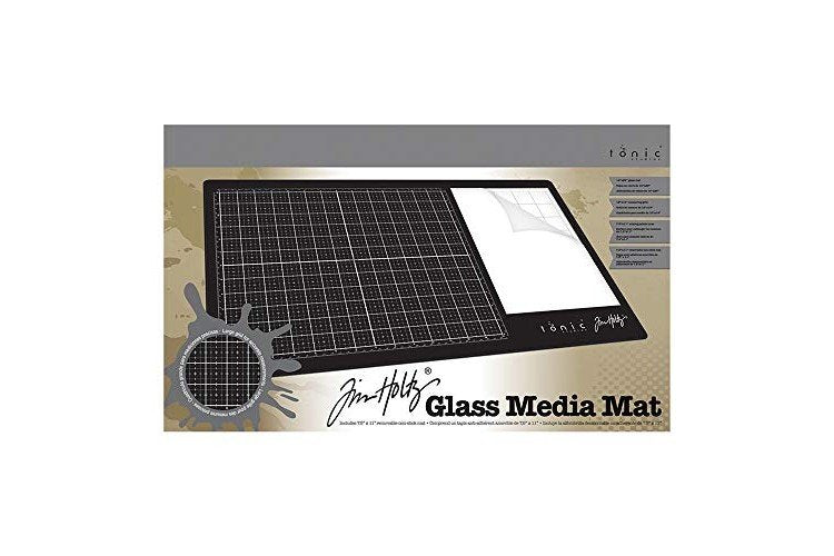 Tim Holtz Glass Media Mat ,Black — Grand River Art Supply